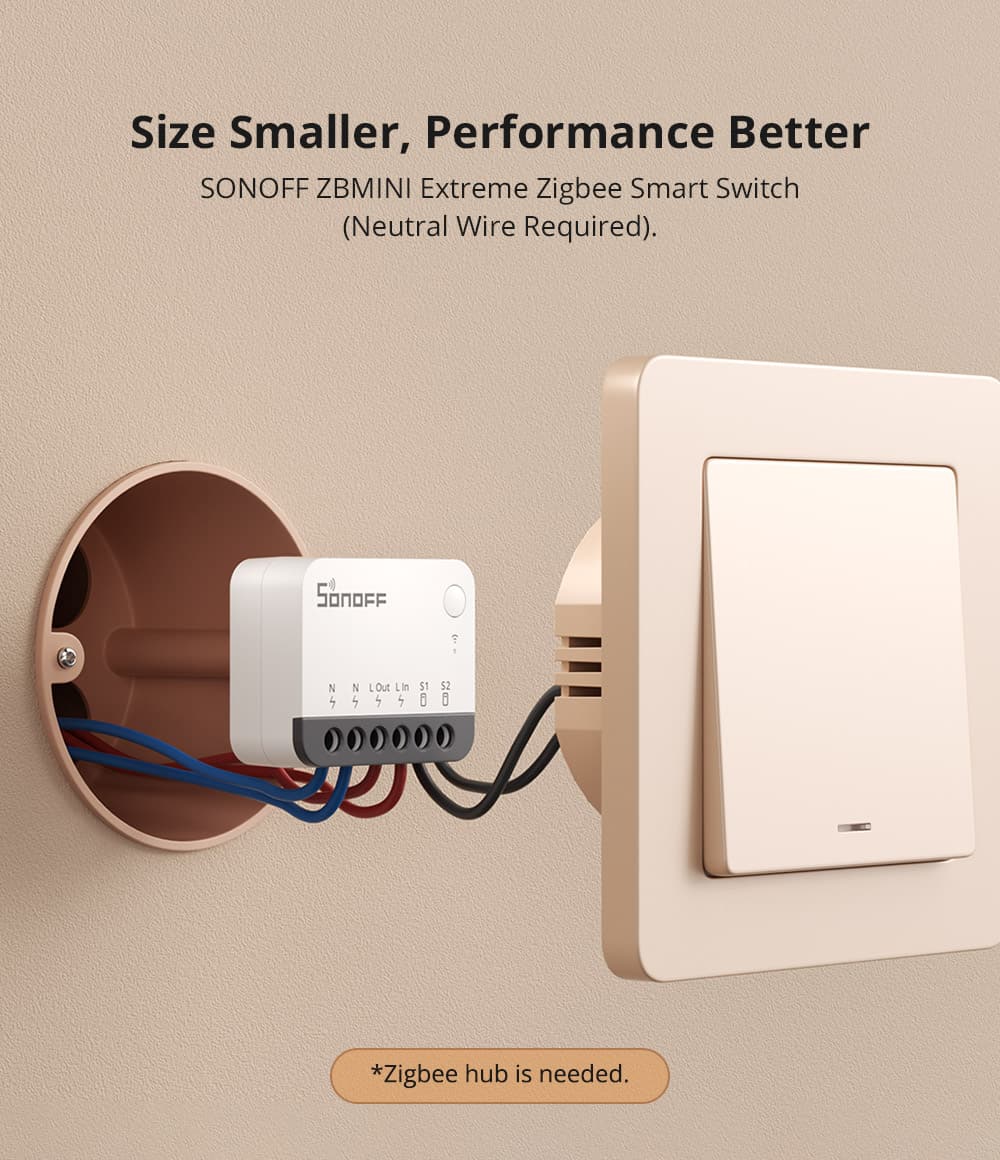 ZB Mini R2 - Interruttore Smart Zigbee Compatto | Distributore Ufficiale Sonoff Italia